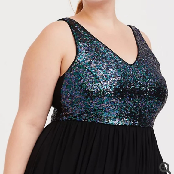 torrid | Dresses | Torrid Sequin Skater Dress | Poshmark